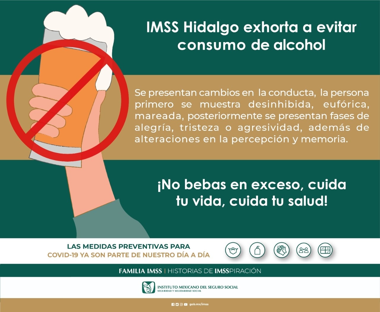 Evitar consumo de alcohol disminuye enfermedades – News Hidalgo