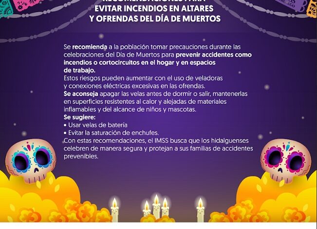 Previene IMSS Hidalgo acerca de incendios en altares de muertos – News ... Previene IMSS Hidalgo acerca de incendios en altares de muertos – News ...