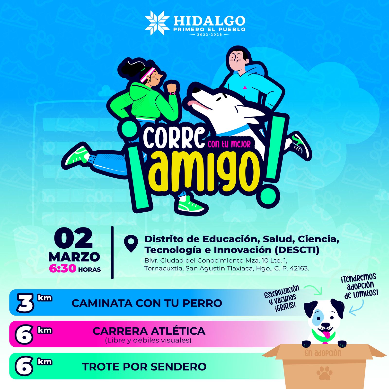 Gobierno de Hidalgo invita a la carrera “Corre con tu Amigo” – News Hidalgo